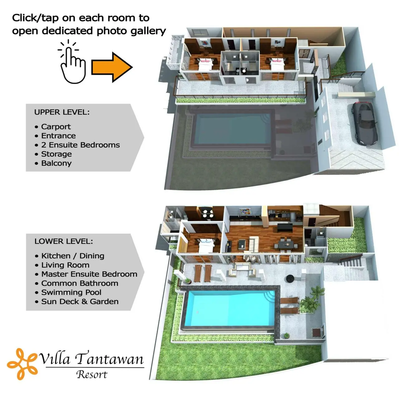 Resort Villa Floor Plan Shantira Beach Resort & Spa Layout Of The